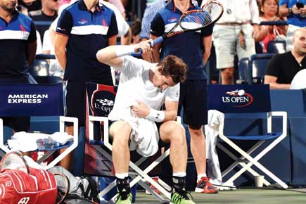 US Open: Andy Murray raises a ’racquet’ during loss to Kevin Anderson