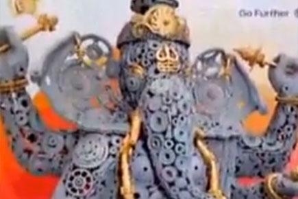 Ford India's unique Lord Ganesha made of auto spare parts