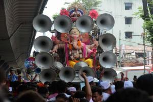 Tejukaya Cha Raja's visarjan photos, videos and more