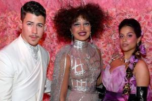 Lilly Singh plays dress up with ’adoptive parents’ Priyanka and Nick