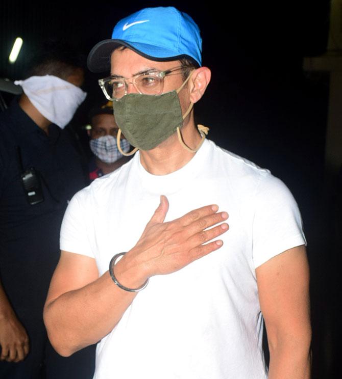 Aamir Khan and daughter Ira’s movie outing in Juhu