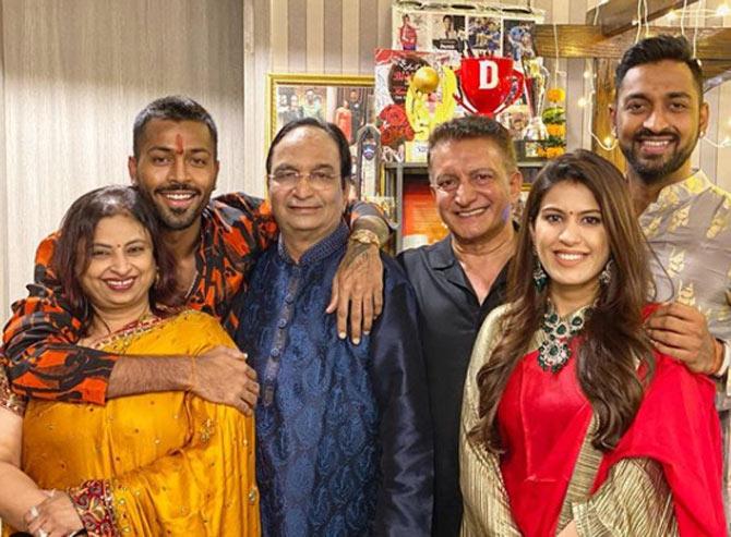 Hardik Pandya’s family album with Natasa, Krunal, Pankhuri and parents
