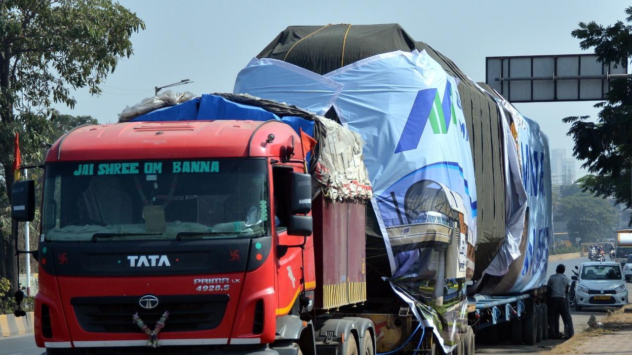 Mumbai: Rolling Stock for Metro line 2A, line 7 reach city from Bengaluru