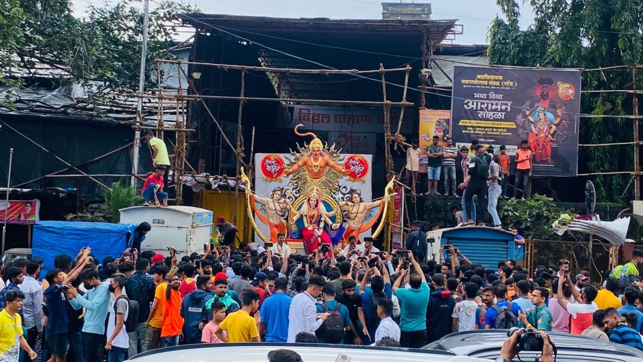 In photos: Ahead of Navratri festival, devotees carry Maa Durga’s idol ...