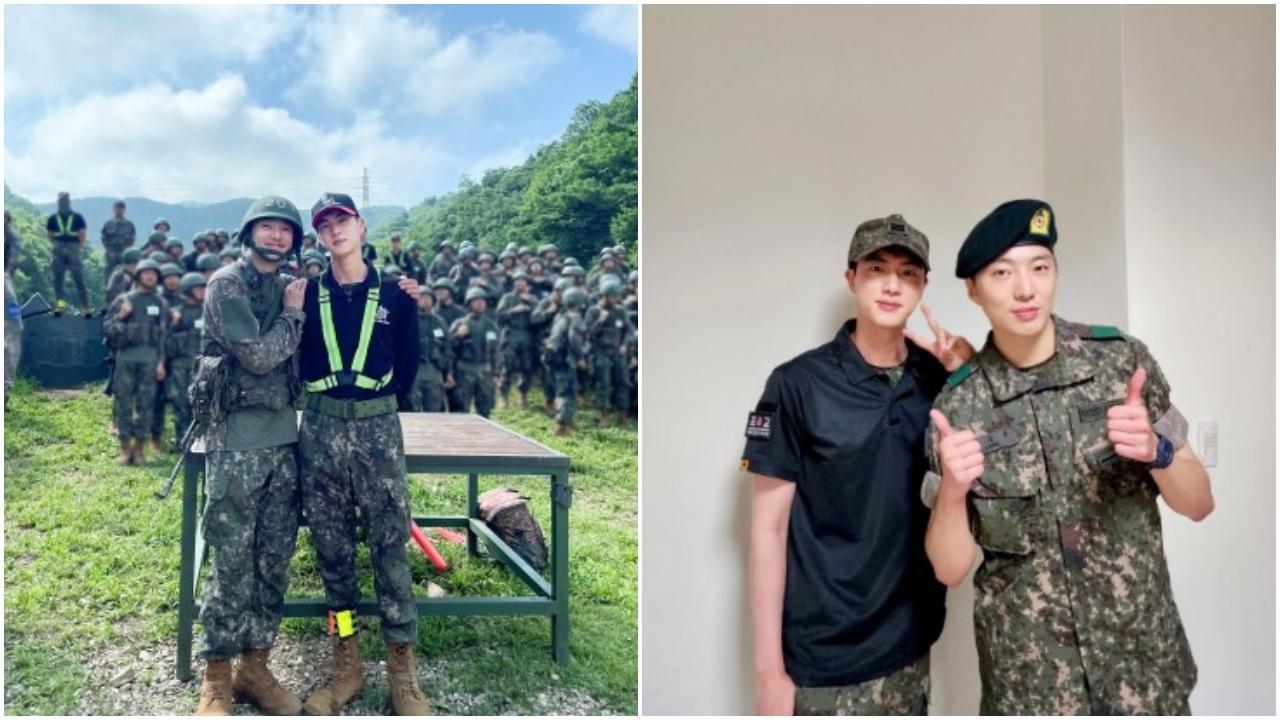 Bts Jin Shares Photo With Winner Member Seung Yoon Armys Count Days