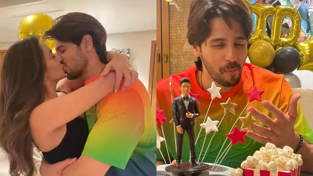 Sidharth Malhotra Birthday Actor Gets A Kiss From Wife Kiara Advani