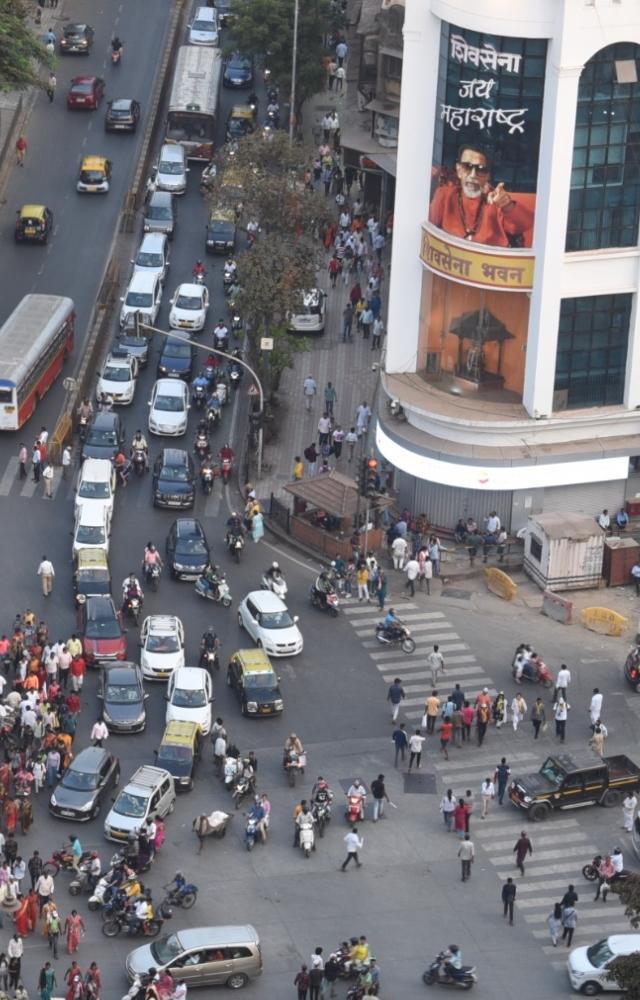 Police bandobast at Shivaji Park, Mumbai at INDIA bloc rally