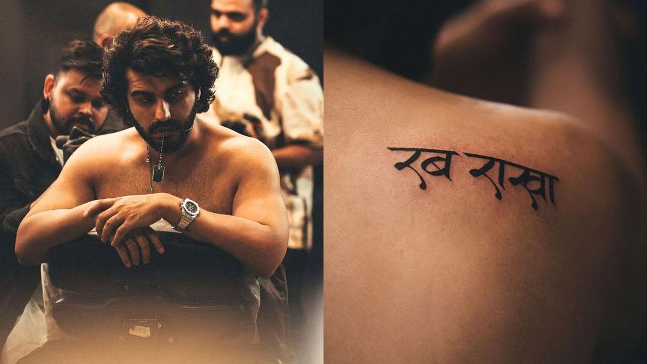 Arjun Kapoor dedicates his new 'Rab Rakha' tattoo to his late mother