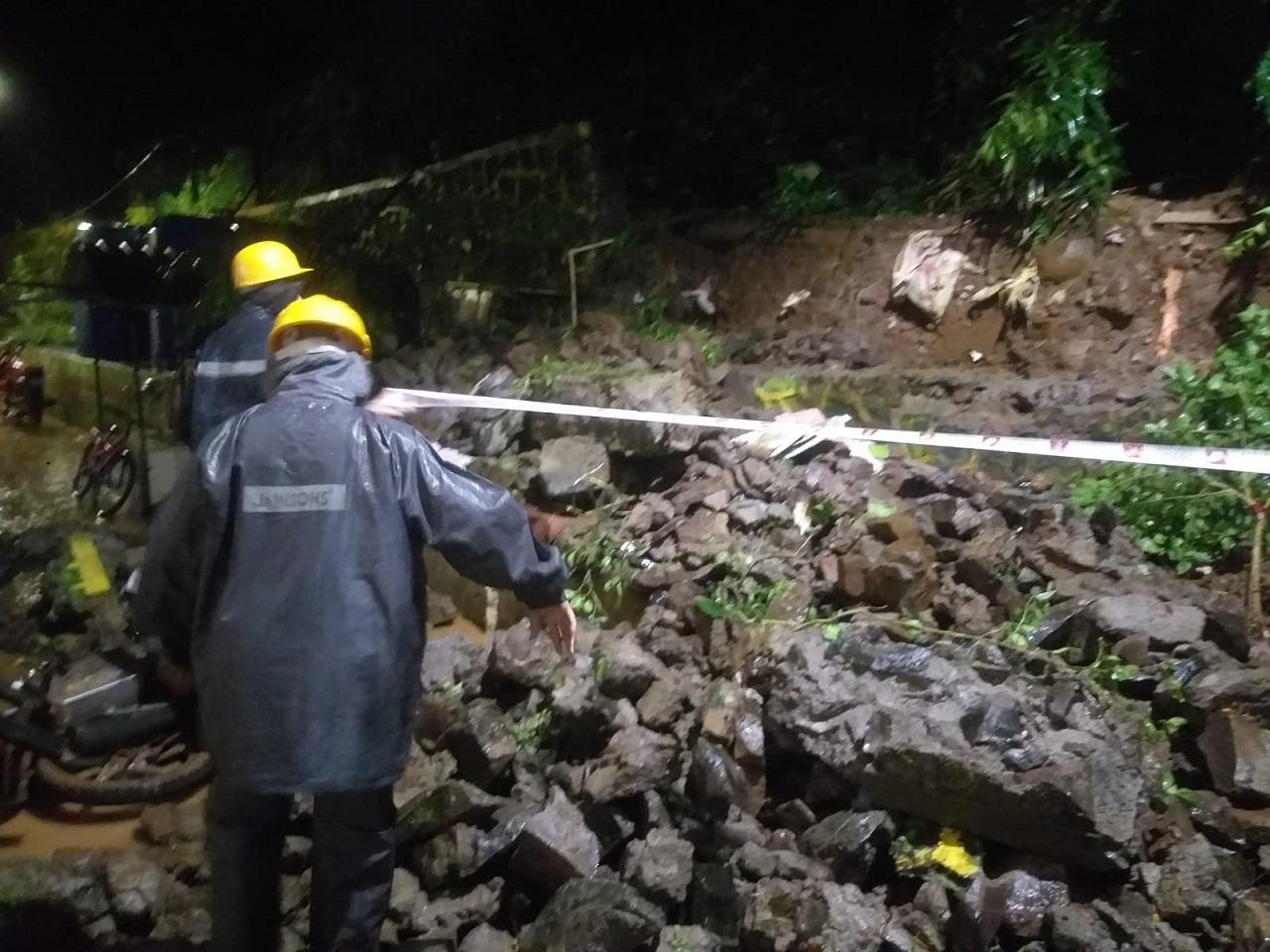 In Photos: 20 two-wheelers damaged as housing complex wall collapses in ...