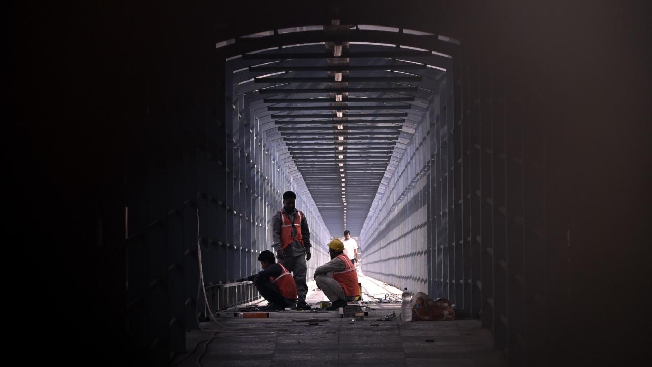 IN PHOTOS: Work underway at Z bridge in Mumbai’s Matunga