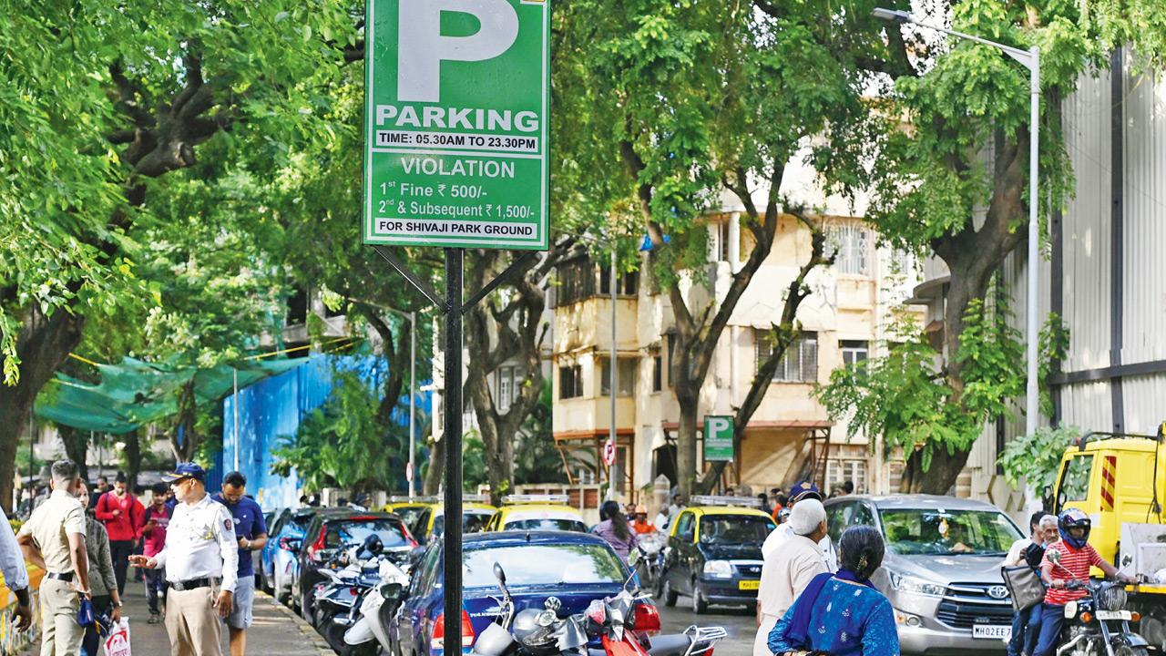 Green parking boards at Shivaji Park an instant hit
