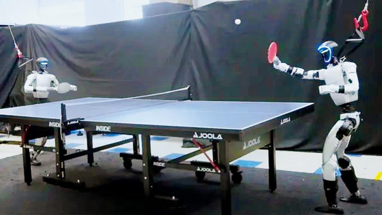 UC Berkeley’s humanoid robot shows off table tennis skills