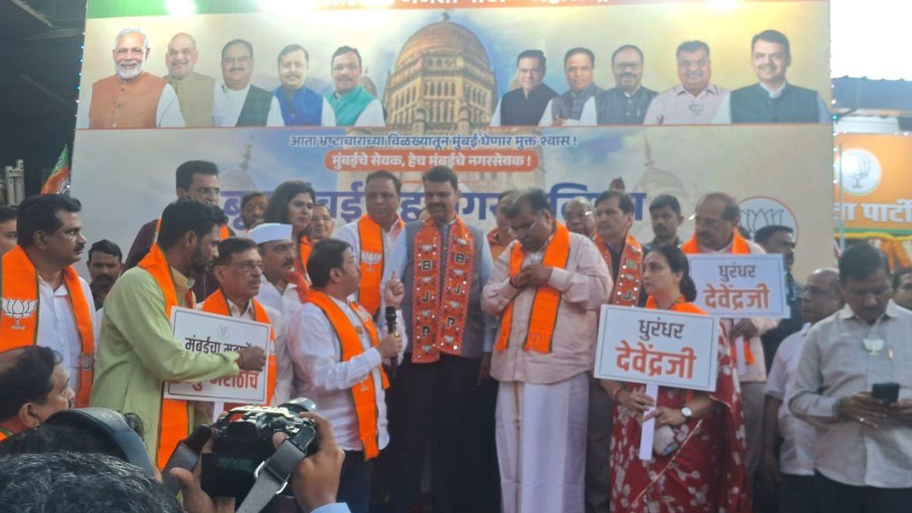 IN PHOTOS: Massive celebrations at BJP’s Mumbai office as trends show ...
