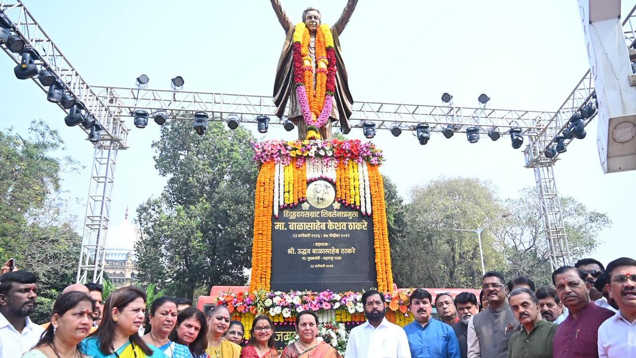 IN PHOTOS: Eknath Shinde pays tribute to Bal Thackeray on Shiv Sena ...