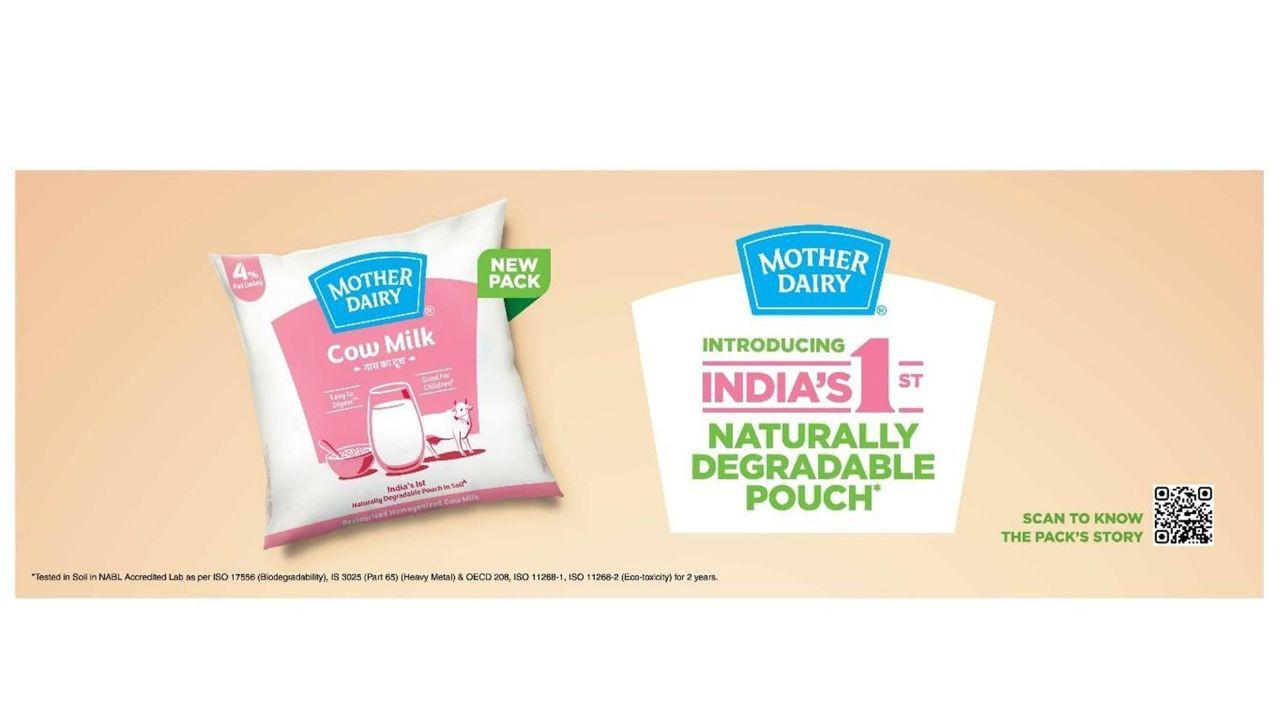 Mother Dairy Unveils India’s FIRST Naturally Degradable Milk Pouch in Soil