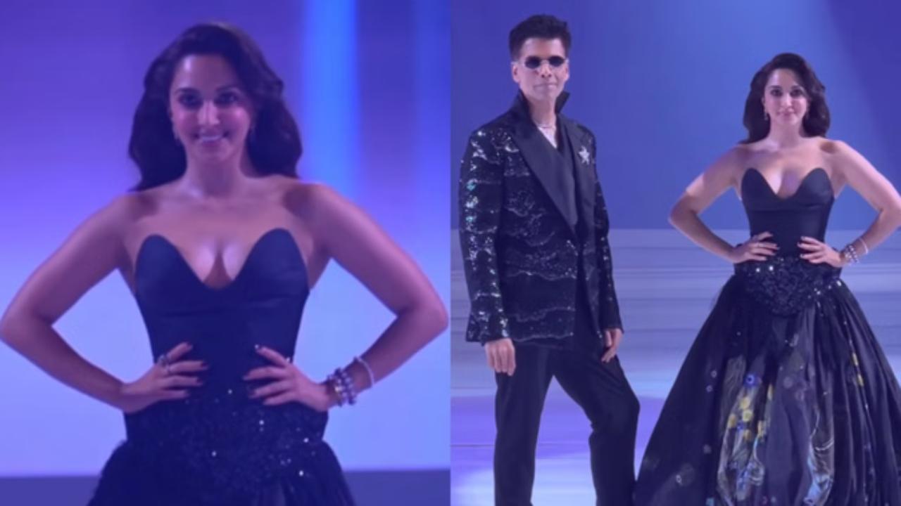 Kiara Advani turns showstopper with Karan Johar at Rahul Mishra’s ...
