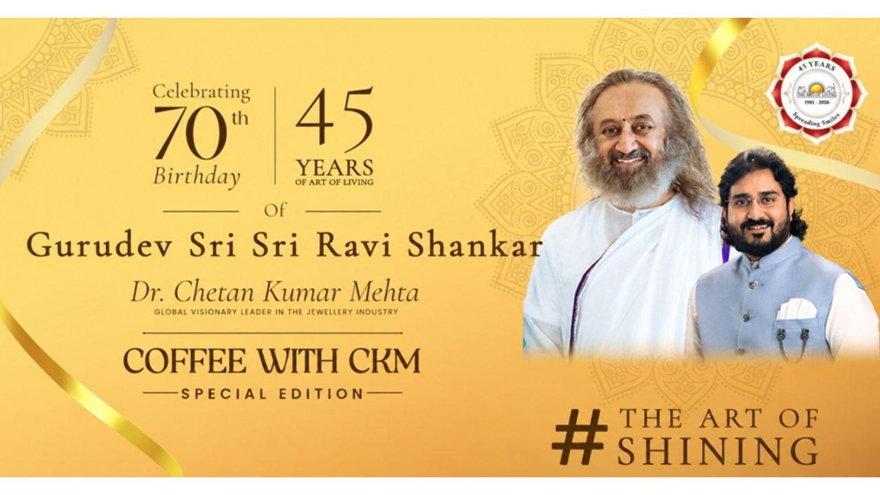 Gurudev Sri Sri Ravi Shankar Ji Joins Dr. Chetan Kumar Mehta for a ...