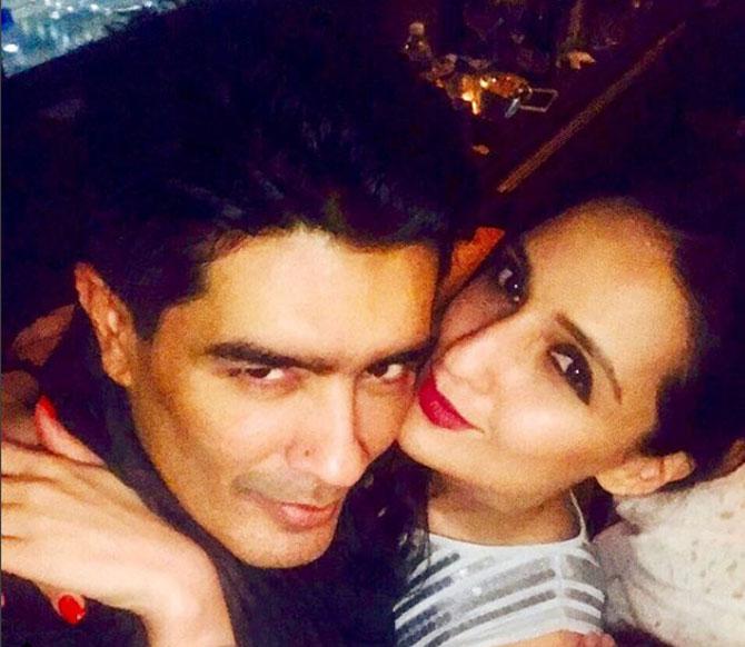 In picture: Anu Dewan with ace designer Manish Malhotra