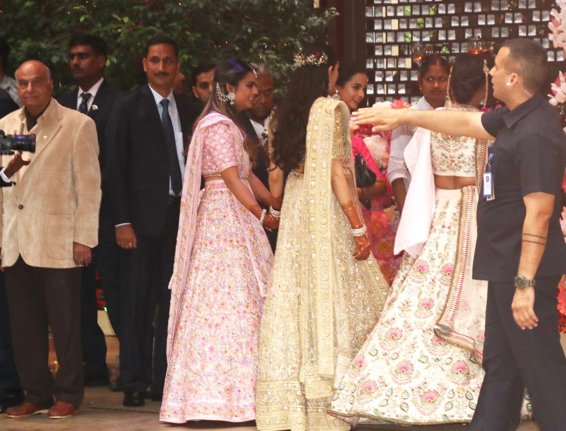 Mukesh Ambani’s son Akash Ambani and Shloka Mehta’s pre-engagement party