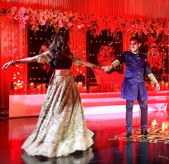 Ishaan Tharoor and Bhumi Dave dance at their wedding reception Ishaan Tharoor and Bhumi Dave dance at their wedding reception