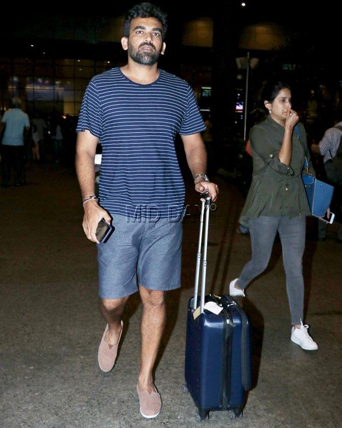 Photos: Zaheer Khan, Sagarika Ghatge return from their honeymoon